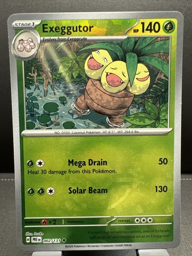Pokemon TCG Exeggutor Pokeball Holo Prismatic Evolutions 2/131 | eBay