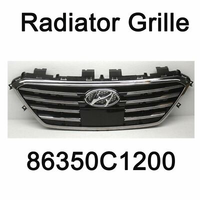 2015-2016 Hyundai Sonata OEM Radiator Bumper Grille Smart Cruise ...