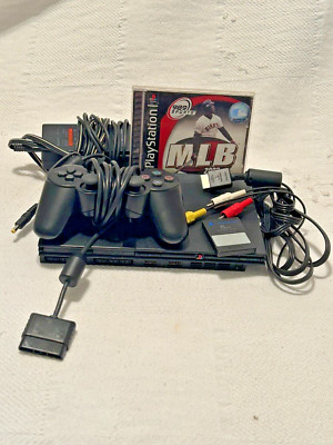 PS2 slim game console bundle controller and game, all tested and works ...