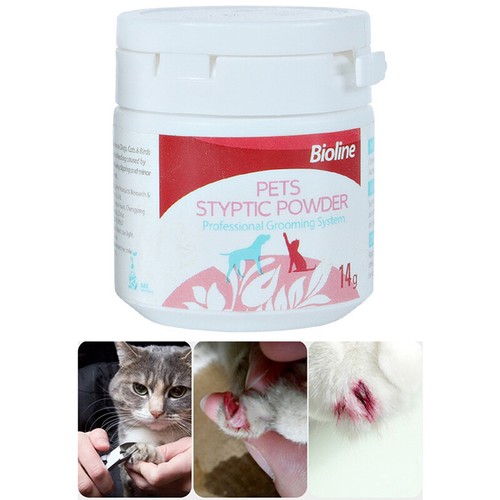 Pet Styptic Stop Bleeding Powder Dog Cat Traumatic Hemostatic Anti ...