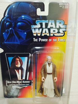 Star Wars Kenner Potf2 Ben Kenobi Red Card Action Figure In Star Case ...