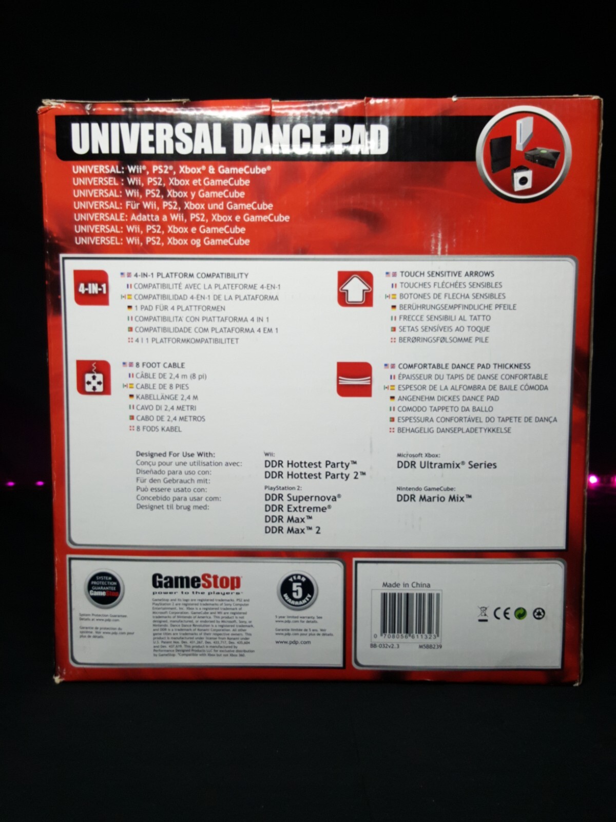 GameStop Lets Dance DDR Dance Dance Revolution Pad Mat Sony PS2 Game ...