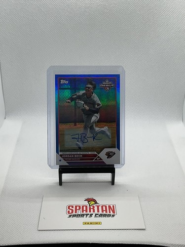 2023 Topps Pro Debut Jordan Beck Blue Foil Auto /150 | eBay