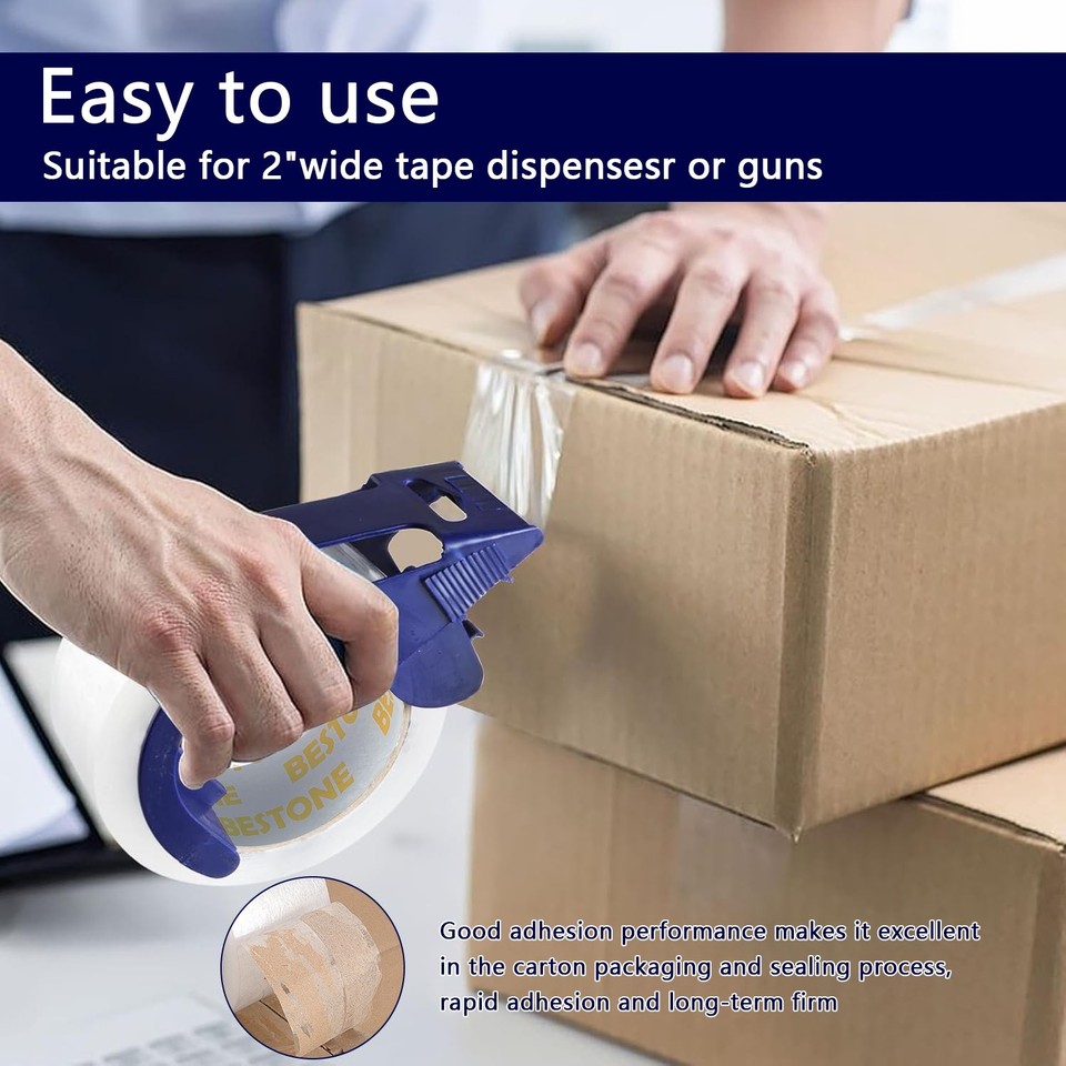 36 Rolls Carton Shipping Box Clear Sealing Packing Tape - 2 mil 2" x ...