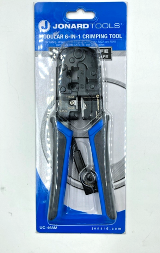 Jonard 6-in-1 Modular Crimping, Cutting, Stripping Tool UC-468M RJ11 ...