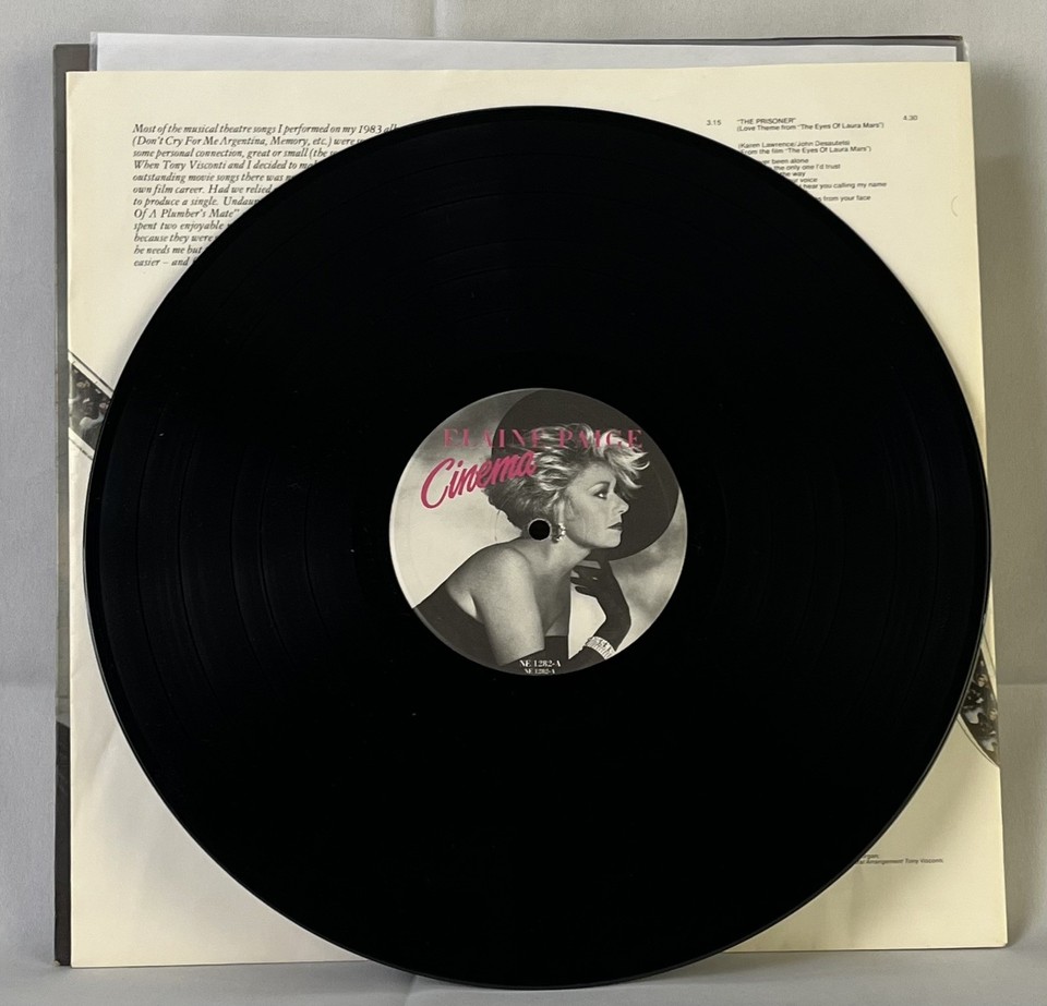 Elaine Paige - Cinema -12" Vinyl Record LP Album 1984 | eBay UK