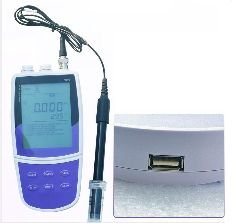 Portable Chloride Ion Meter CL Ion Tester With Temp Display 0.5% F.S ...