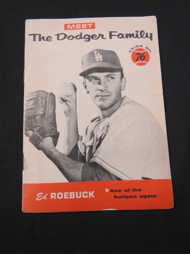 1960 Los Angeles Dodgers Booklet ED ROEBUCK UNION OIL | eBay