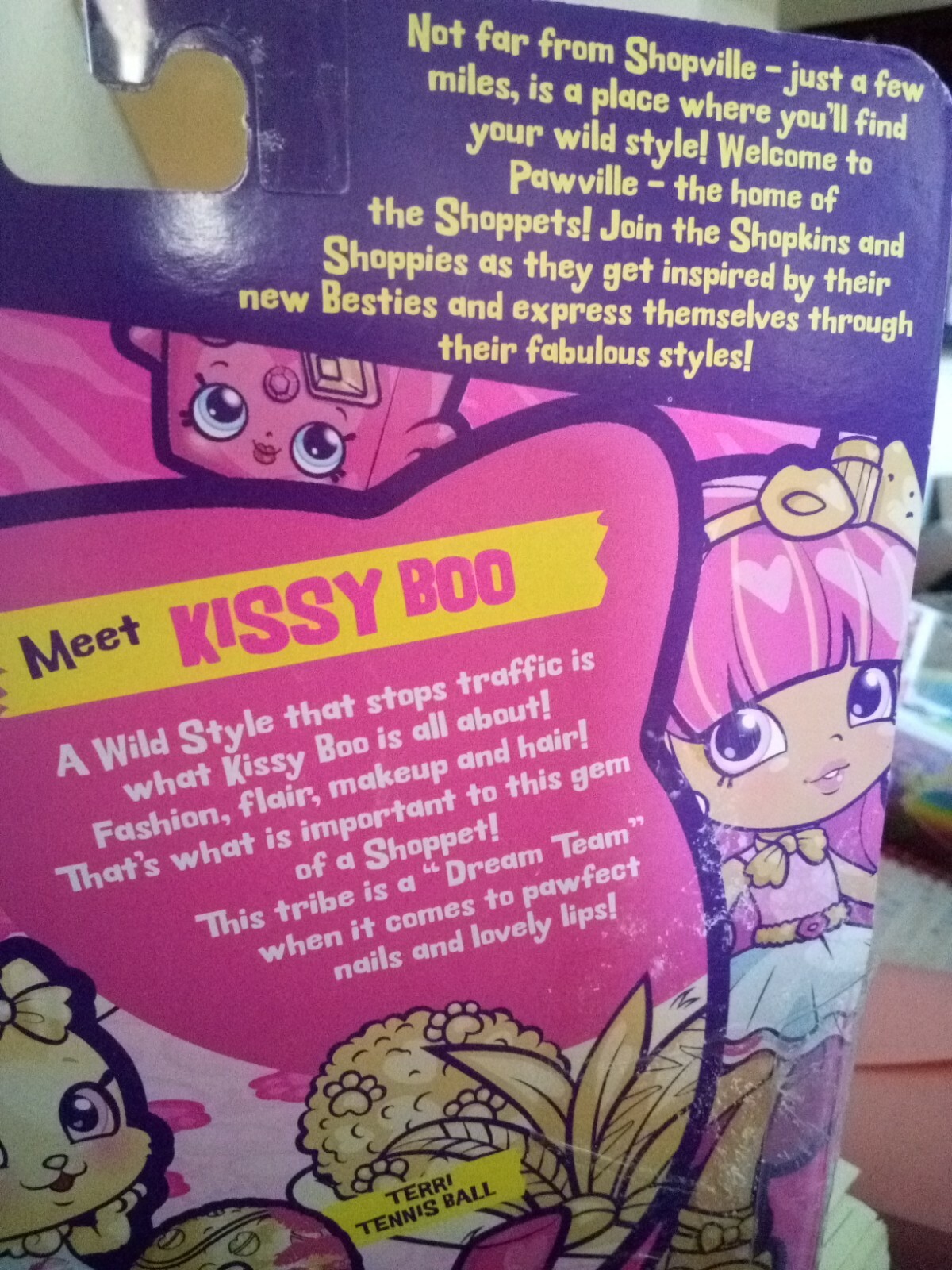 Shopkins Wild Style Kissy Boo Glamour Gems Tribe Terri Tennis Ball ...