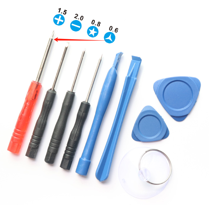 Mobile Phone Opening Tool Kit Screwdriver 9 in 1 set for Repair iPhone ...