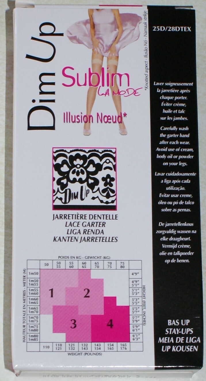 paire de bas noir fantaisie Dim Up "Sublim la mode" neuf taille 1 ...