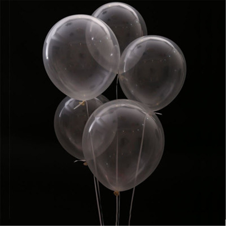 CLEAR SEE THROUGH BALLOONS 18"/ 36" Large Helium Quality Wedding ...