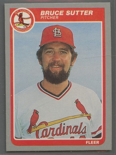1985 Fleer #241 Bruce Sutter St. Louis Cardinals Hall-of-Fame | eBay