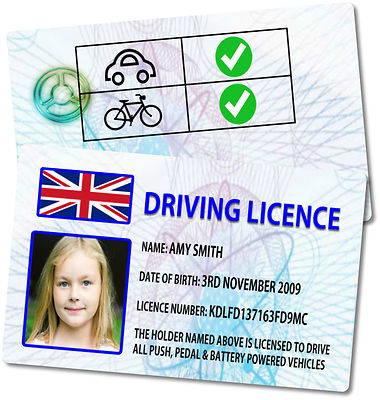 Personalised Novelty Childrens Kids (PVC Plastic) Driving Licence - 6 ...