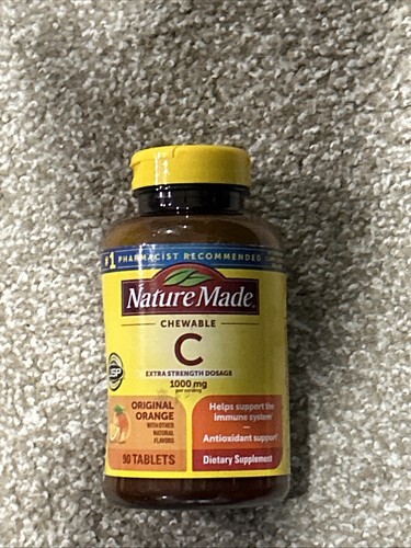 Extra Strength Dosage Chewable Vitamin C 1000 Mg per Serving, Dietary ...