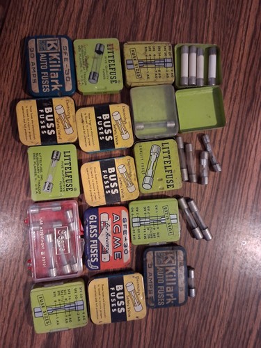Vintage auto fuses lot + empty containers. | eBay