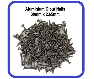 Aluminium Clout Nails 30mm x 2.65mm Roofing Nails Rustproof Aluminium ...