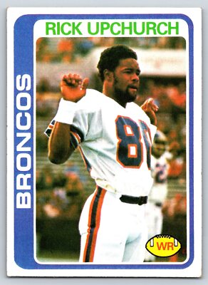 Rick Upchurch Denver Broncos 1978 Topps Near Mint or Better 25808 | eBay