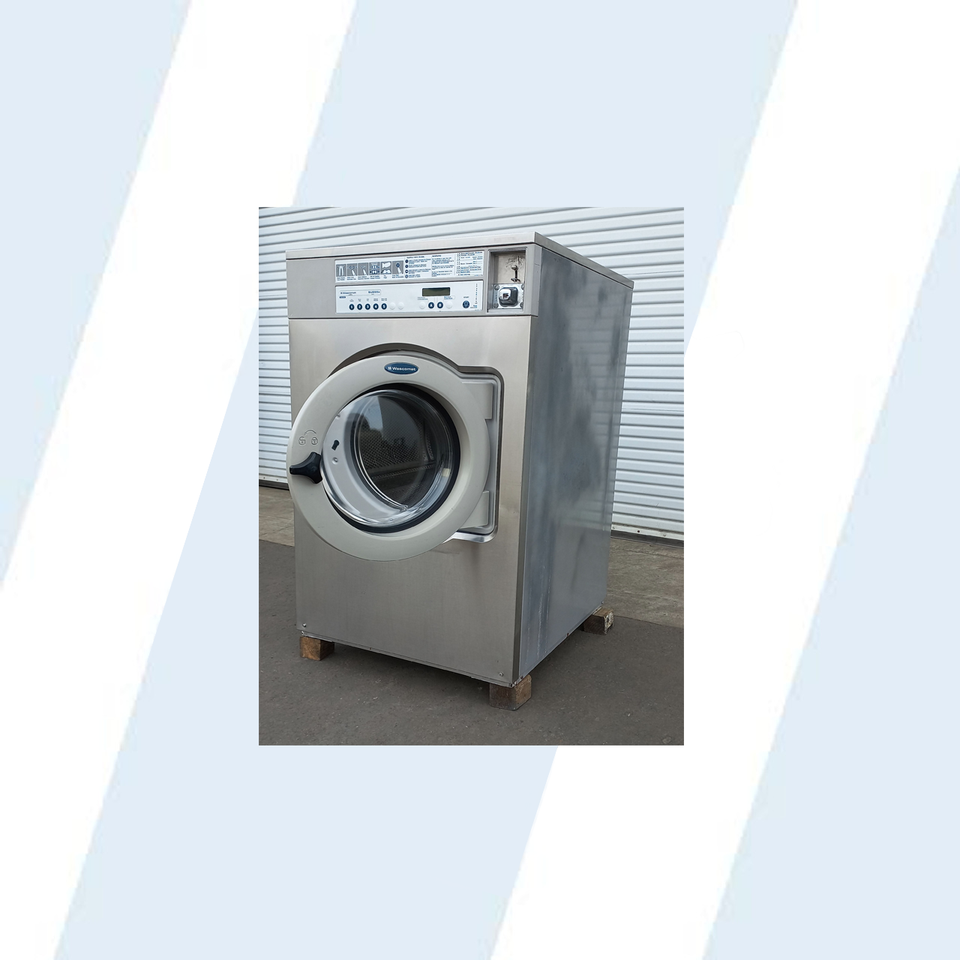 Wascomat SU655E, 55 lbs, Coin-Op Front Load Washer SN: 00725/0011914 ...