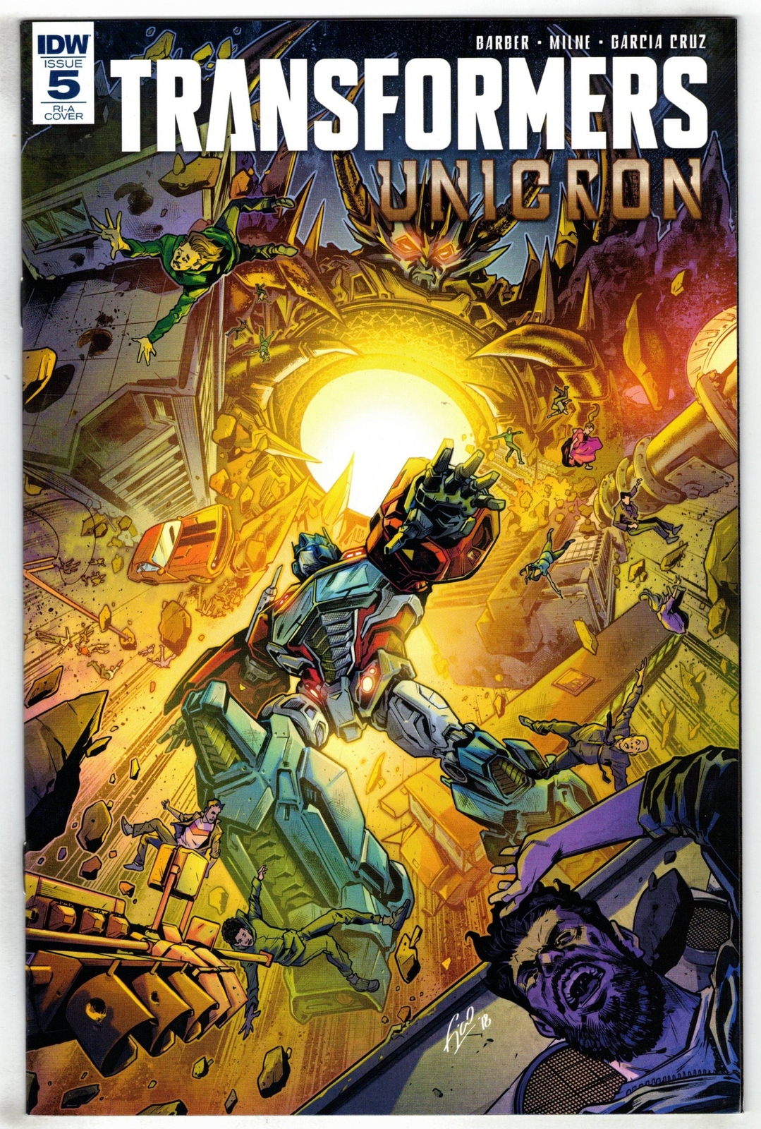 Transformers Unicron #5 1:10 Fico Ossio Variant IDW 2018 VF/NM | eBay