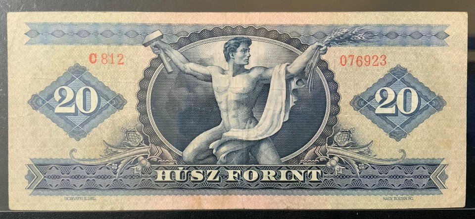1969 HUNGARY PAPER MONEY - 20 FORINT BANKNOTE! | eBay