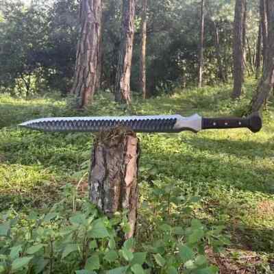 Custom Handmade 420 Steel Blade Roman Gladius Sword,Battle ready combat ...