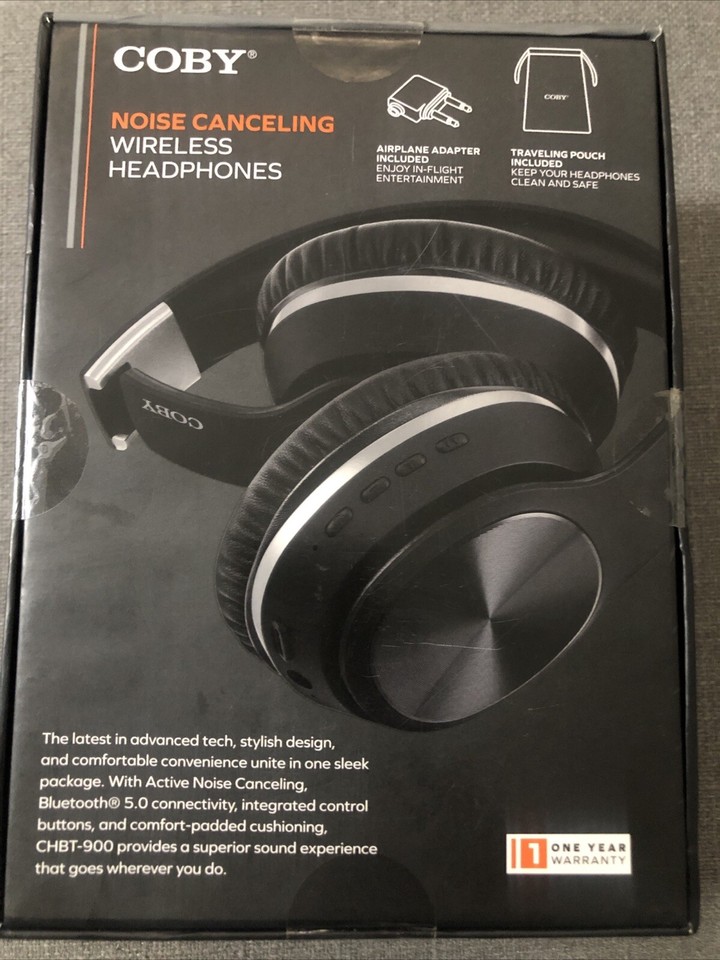 Coby True Wireless Noise Canceling Headphones COBY-CHBT-900-NC | eBay