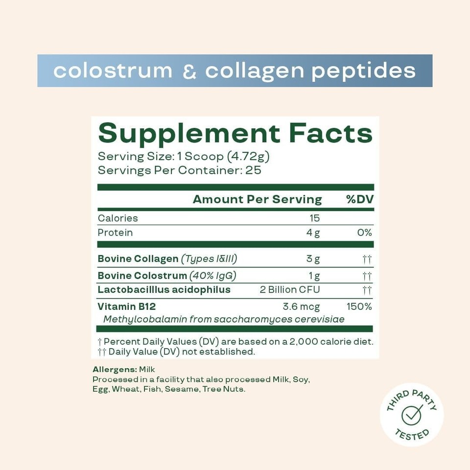 Bloom Nutrition Bovine Colostrum Powder for Gut Health, Immune Support ...