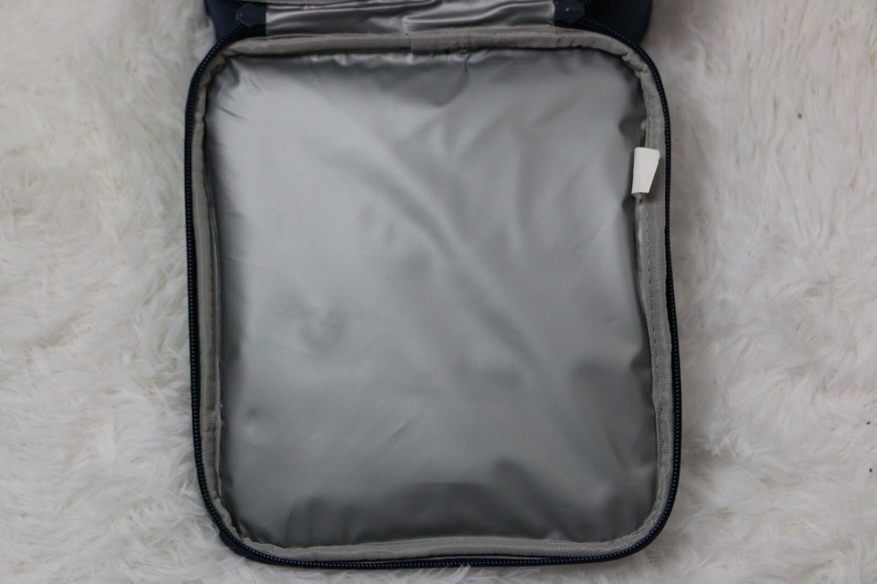 Staples Zipper Insulated Lunch Bag Lunch Box Navy | eBay