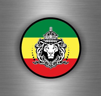 Rasta Jah Reggae Love Lion Car Sticker Jamaica Flag Ref6 | eBay