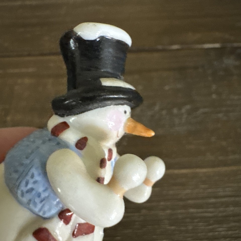 Sandi Gore Evans Snowman Trinket Box Midwest Cannon Falls Ice Cream ...