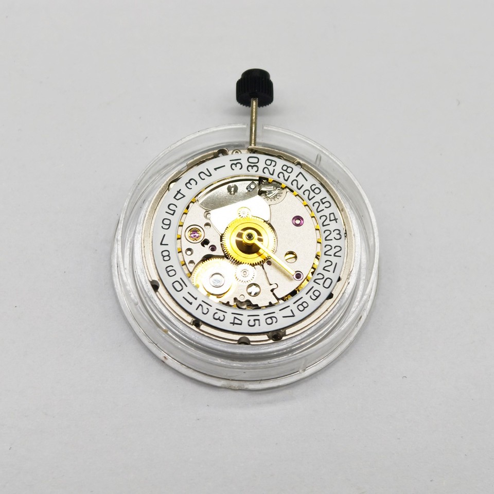White Retro Clone 25 Jewels Automatic Watch Movement Fit ETA 2824 2824 ...