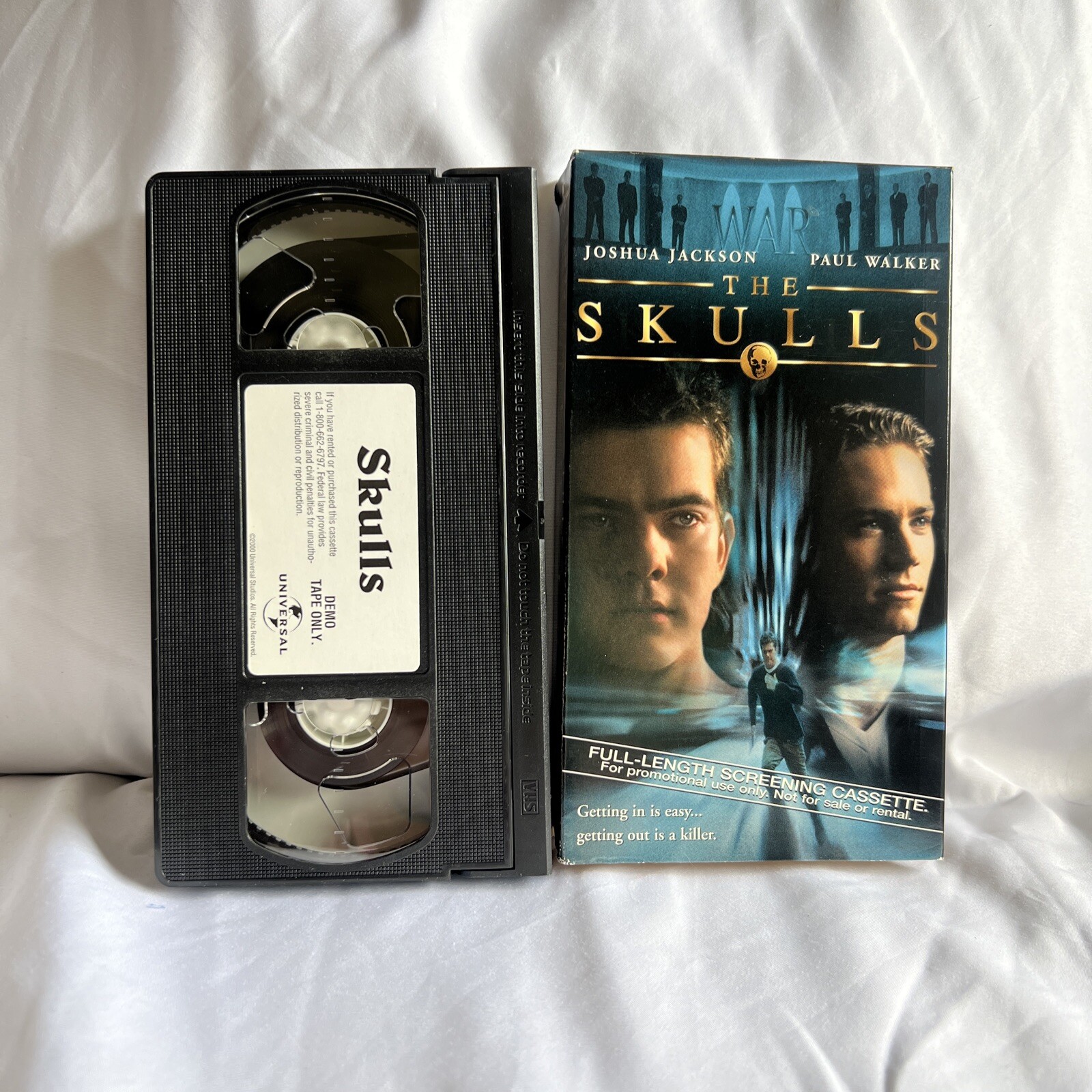 The Skulls (VHS, 2000) *Promo Demo Full Length Screener* Paul Walker ...