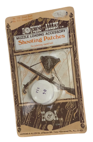 Black Powder Shooting Patches - 711 Large Bore - 50 Ct Muzzleloader ...