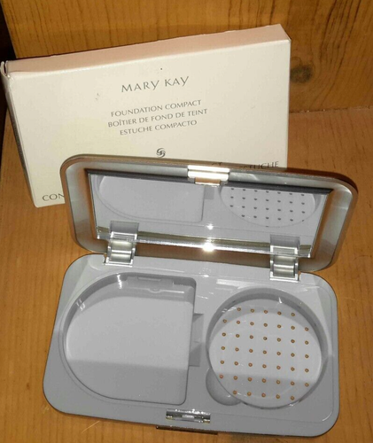 Mary Kay Silver Foundation Compact New For Bronzer Powder Dual Blush ...
