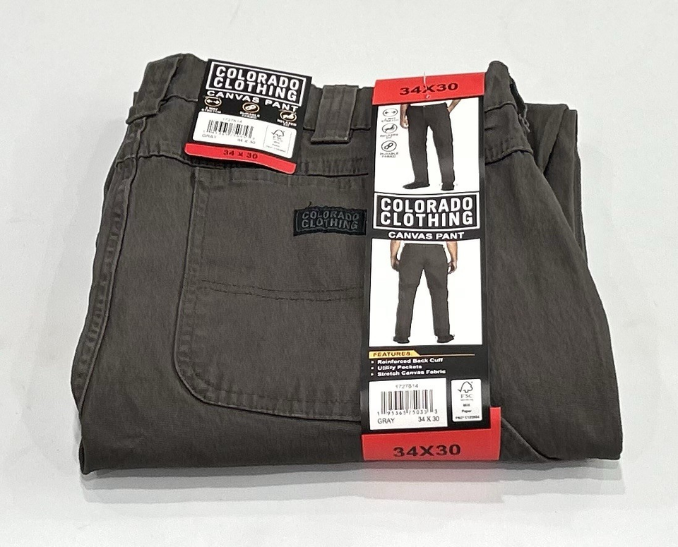 Colorado Clothing Men's Canvas Work Pant | eBay