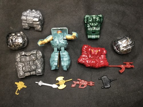 Rare Rock Lords Bandai 1980's Lot of 7 Figures W/ Weapons Japan GoBots ...