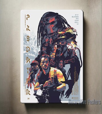Predator arnold schwarzenegger Movie Metal Poster - Tin Sign - Size ...