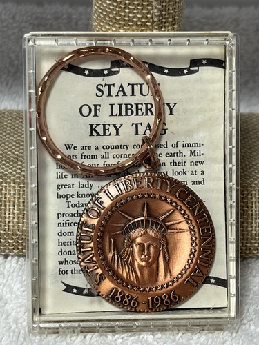 Vintage Statue of Liberty 100th Anniversary Commemorative Key Chain ...