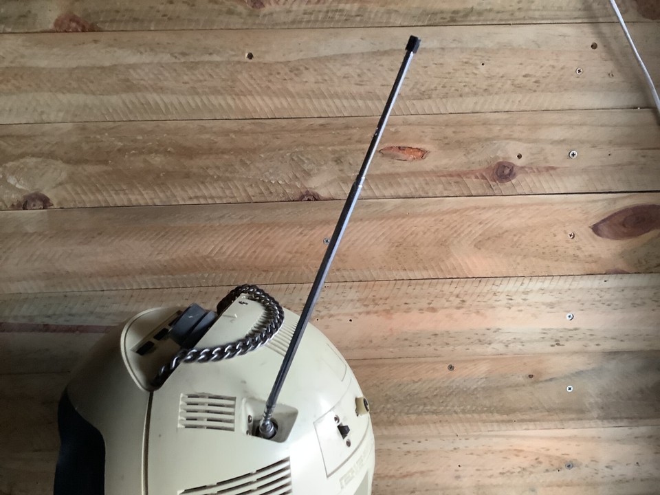 JVC VIDEOSPHERE WHITE ORIGINAL VINTAGE 1970s TELEVISION TV SPACE HELMET ...