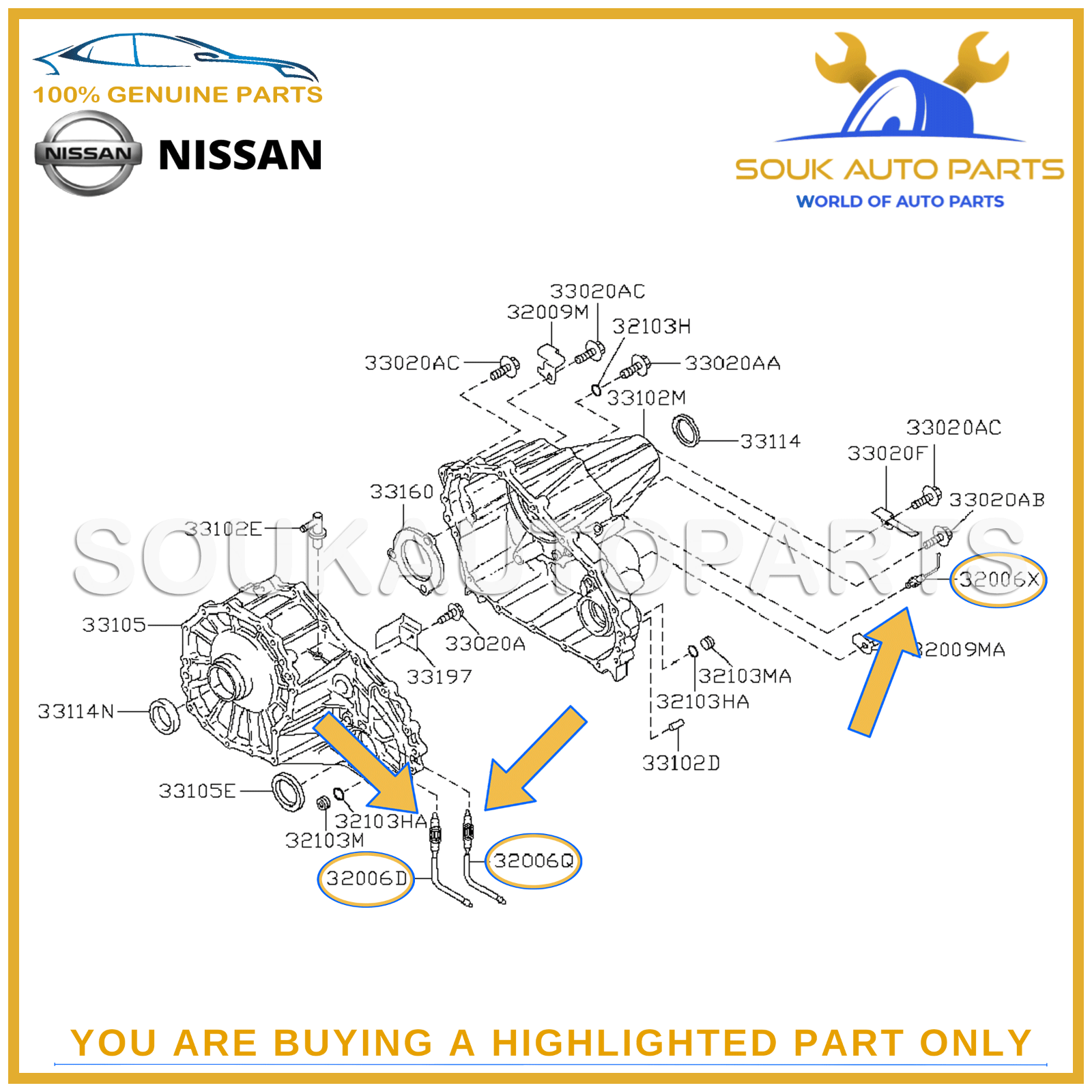 32005-7S11A 32006-7S11A 32006-8S01A NISSAN GENUINE TRANSFER BOX ...