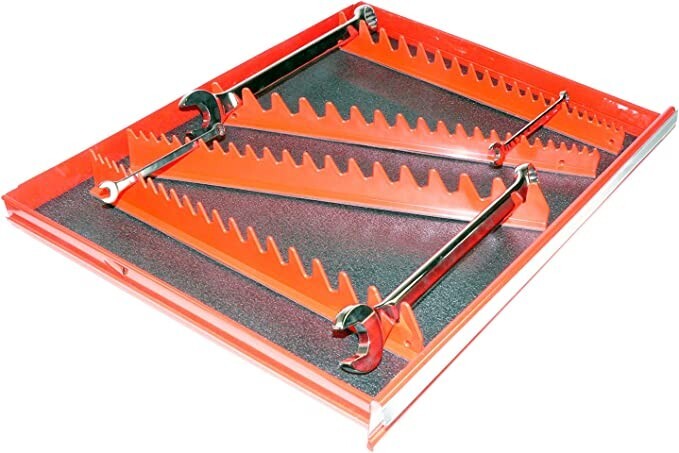 Wrench Organizer Tray Rail Storage Rack Sorter Socket Holder Set of 40 ...
