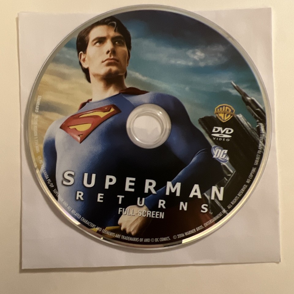 Superman Returns (DVD, 2006, Full Frame Edition) Disk Only 12569763708 ...