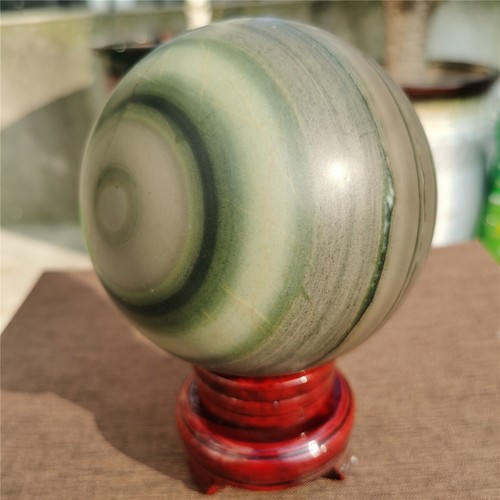 112mm Natural green zebra stone POLISHED crystal Ball quartz Sphere ...