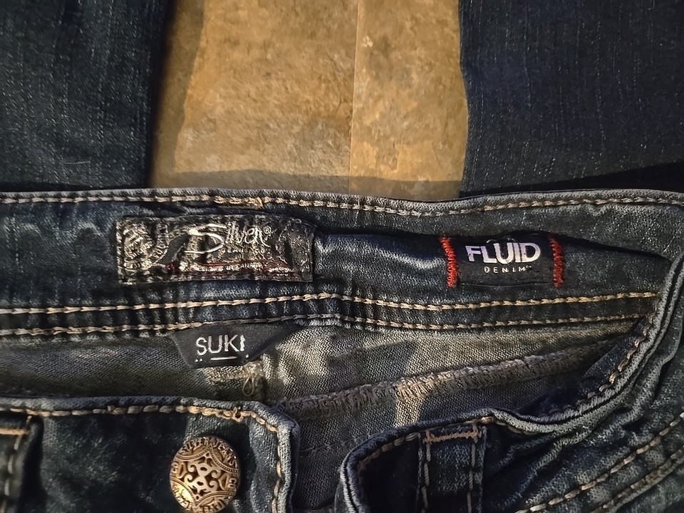 Silver Suki Women's Bootcut Jeans Dark Wash 27w31L Mid Slim | eBay