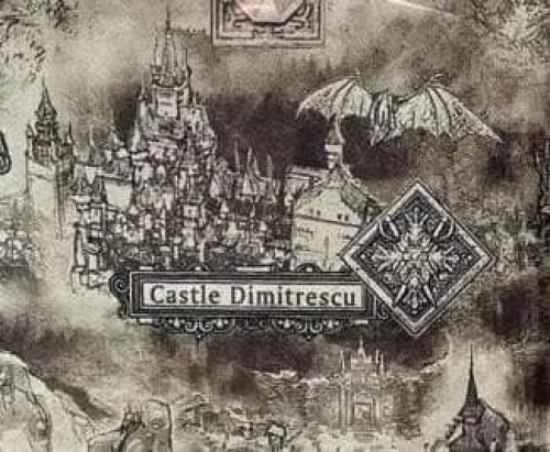 Resident Evil Village Map Poster B2 Biohazard Castle Dimitrescu Art ...