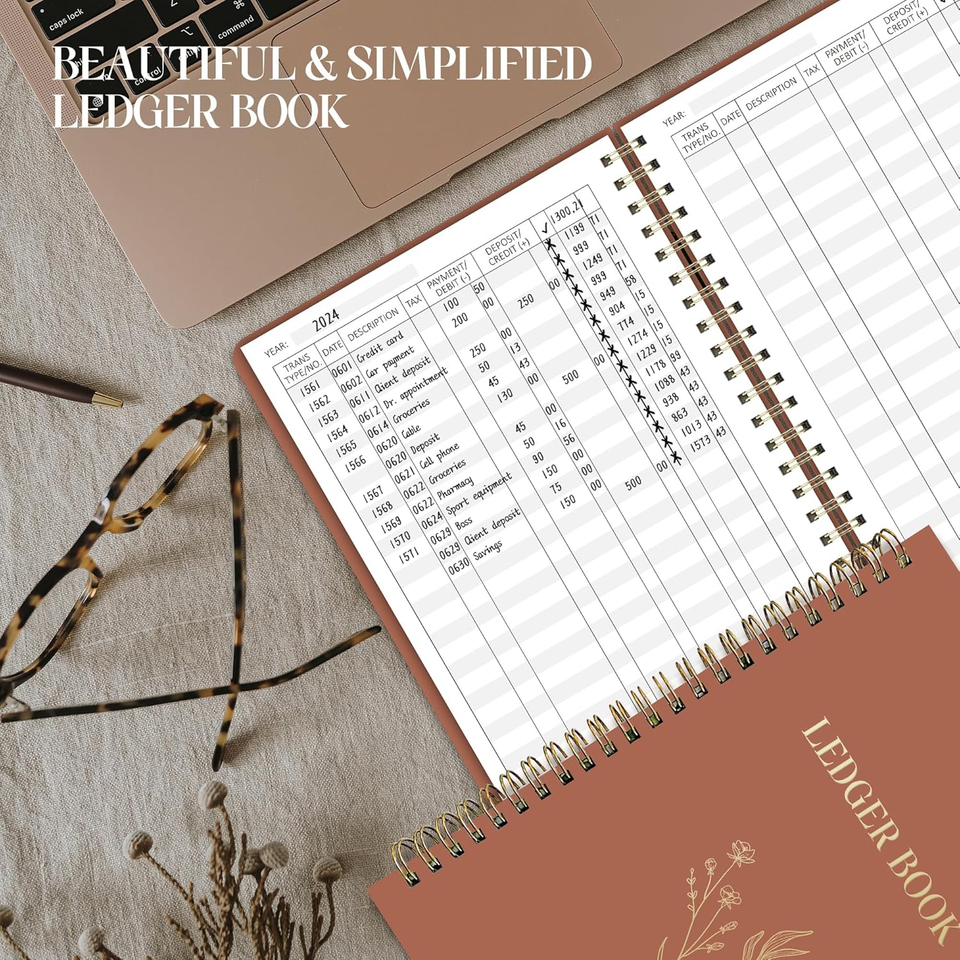 Accounting Ledger Book - Expense Tracker Notebook for Home Budget ...