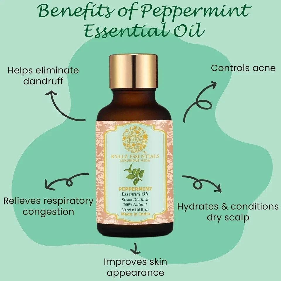 Ryllz Essentials Peppermint Essential Oil 30ml | eBay