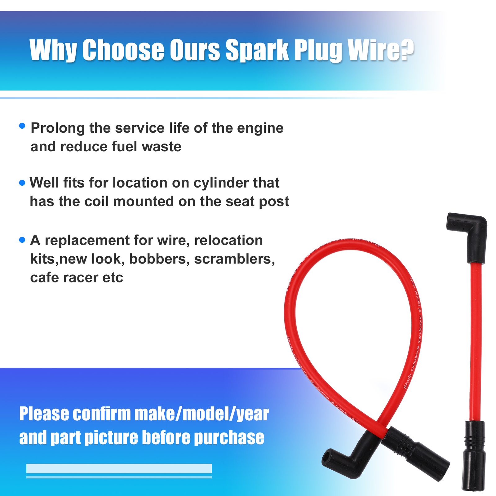 Pack of 2 For Harley Davidson Dyna 10.4mm 10mm Motorcycle Spark Plug ...