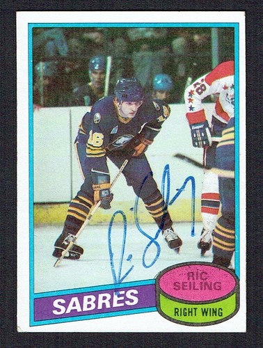 Ric Seiling #159 signed autograph auto 1980-81 Topps Hockey Trading ...